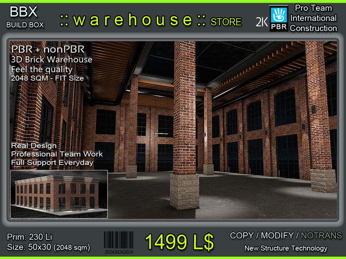 Second Life Marketplace - PBR Store - Warehouse Shop